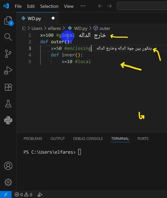 عارف يعني ايه enclosing scope? #بايثون #برمجة #programming # ...