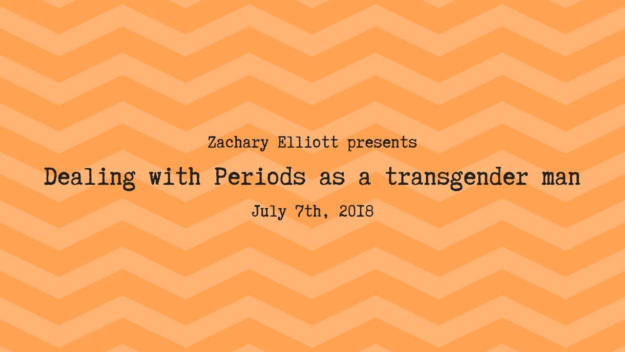 dealing with periods as a transgender man - YouTube