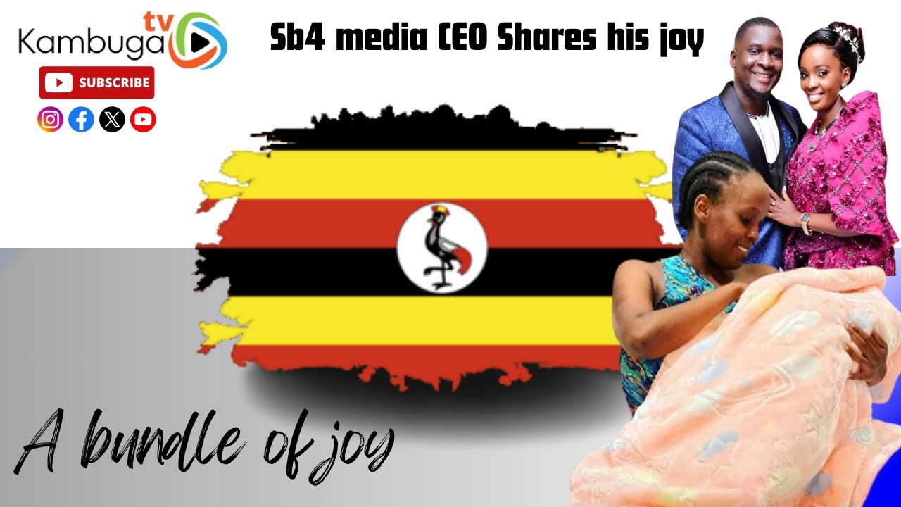 Sanyuka TV's Ann Taylor and SB4 Media's Roger Ssebunya welcome a set of ...