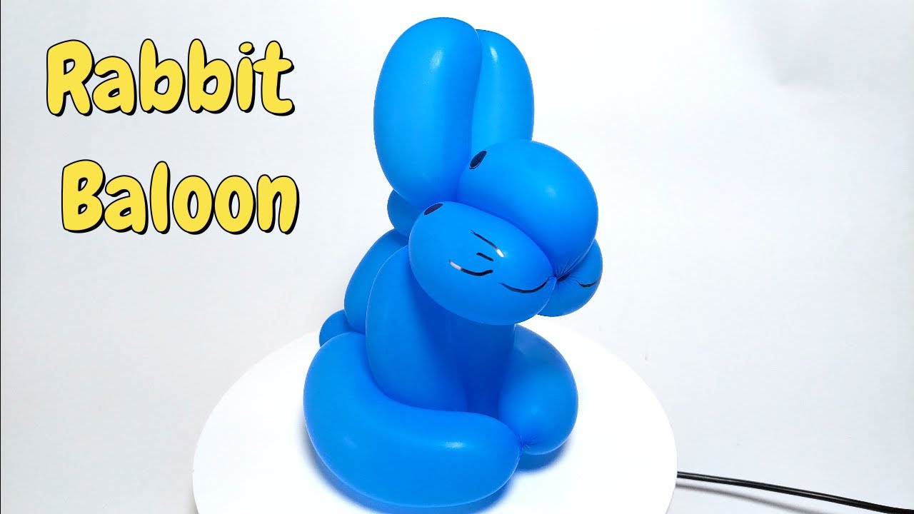 How to make rabbit balloon. balloon animals for beginners. how to make ...