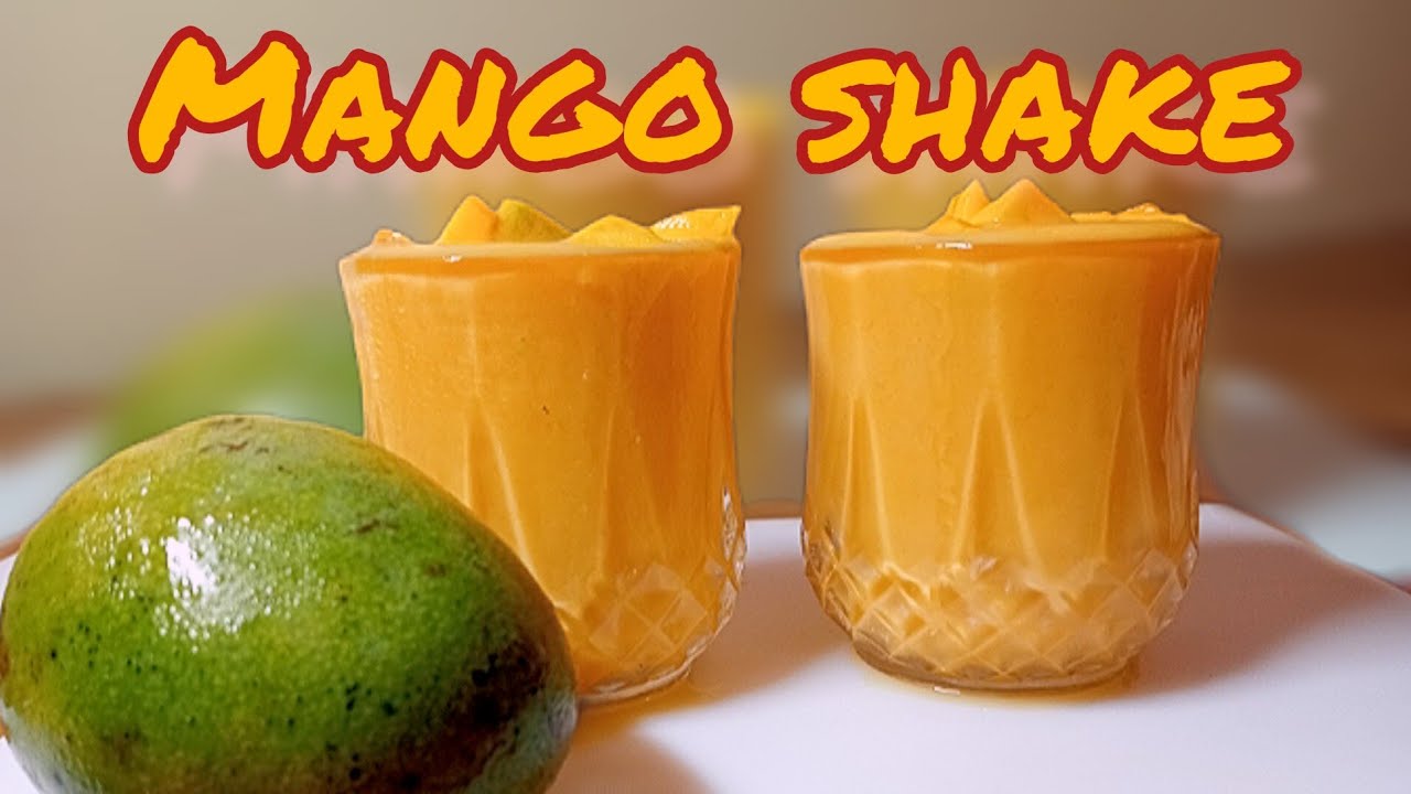 Mango shake recipe/ Mango milkshake - YouTube