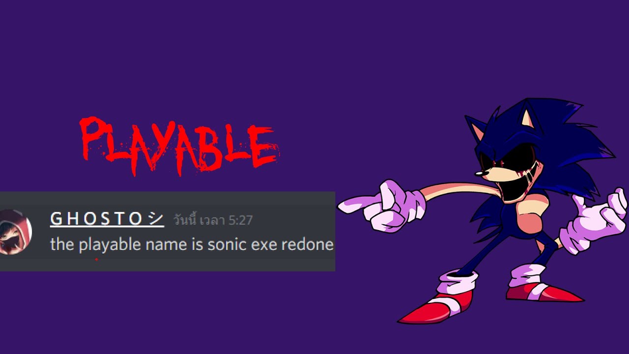 Playable Sonic exe remaster (sonic exe redone) - YouTube
