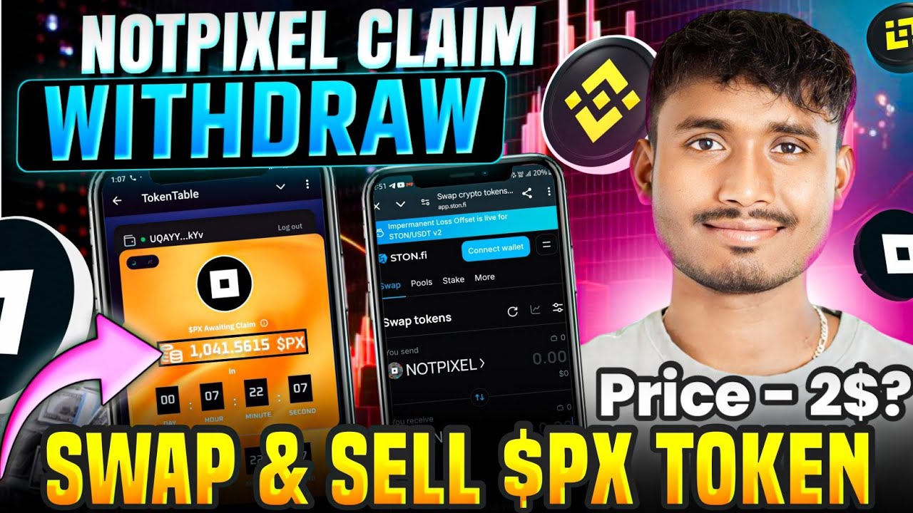 Claim Notpixel $PX Token | NotPixel Withdrawal | NotPixel Claim on Dex ...