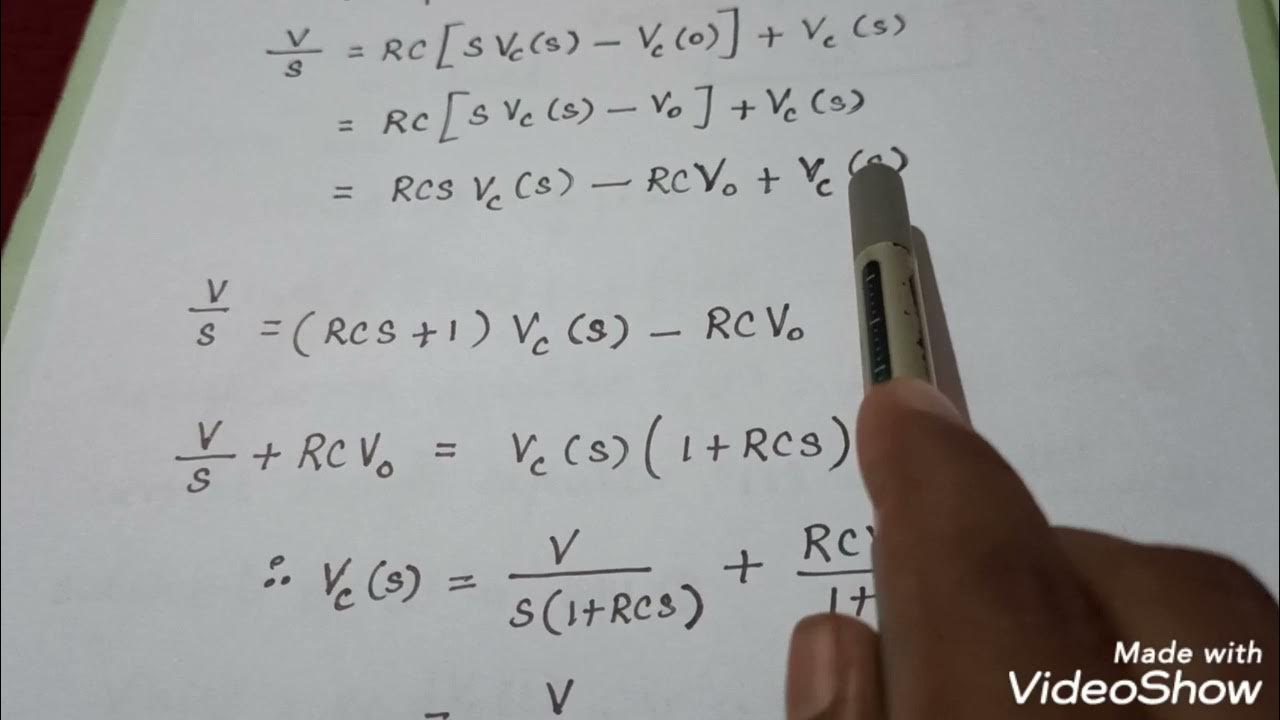 Transient Response of series RC circuit/ Derivation/ Circuit Theory - YouTube