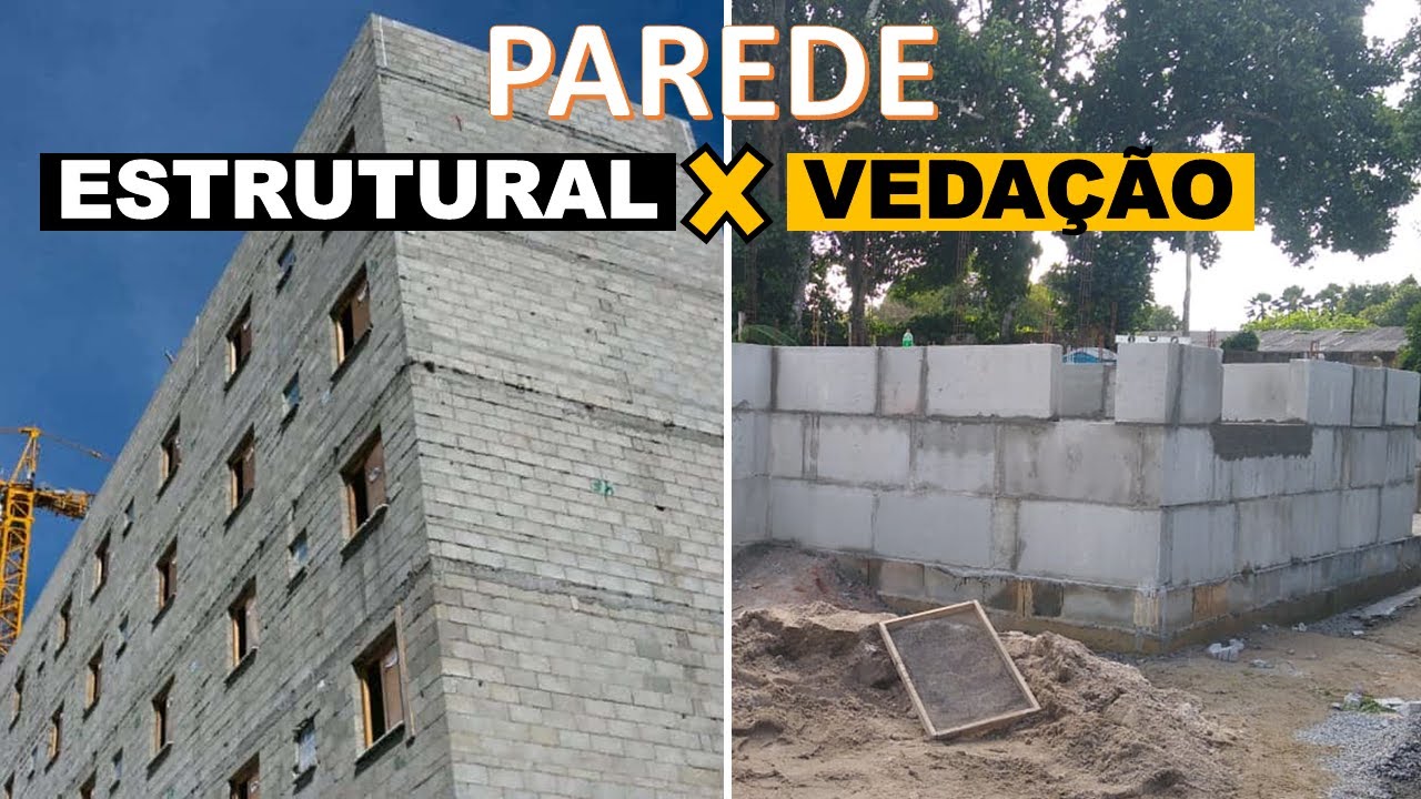 Qual a diferença entre parede estrutural e de vedação? - YouTube