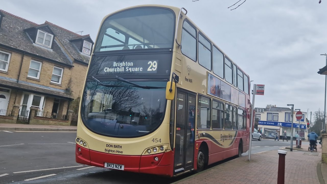 *Powermode* | Brighton & Hove 454 BK13NZW Bus Route 29 | Volvo B9TL ...