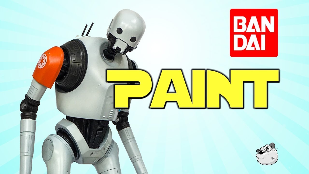 Bandai Star Wars Models K2SO Custom Paint Guide by Lincoln Wright - YouTube
