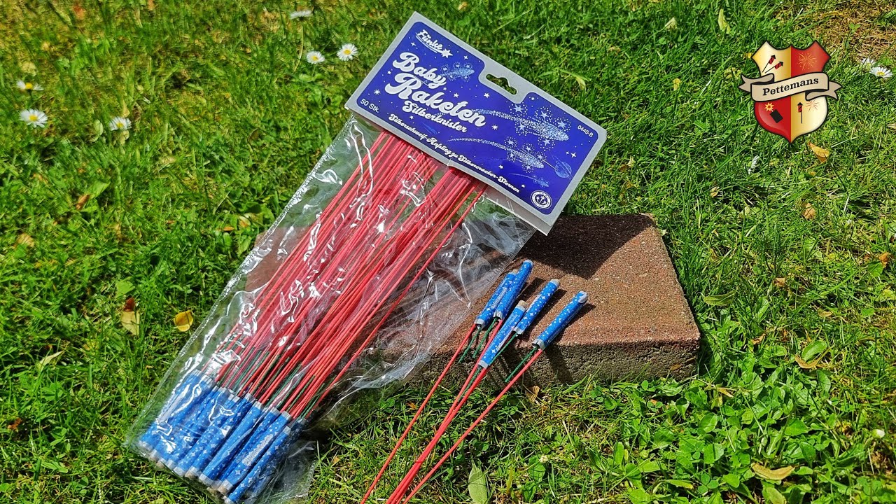 Baby-Raketen Silberknister - Funke Fireworks Vuurwerk - YouTube