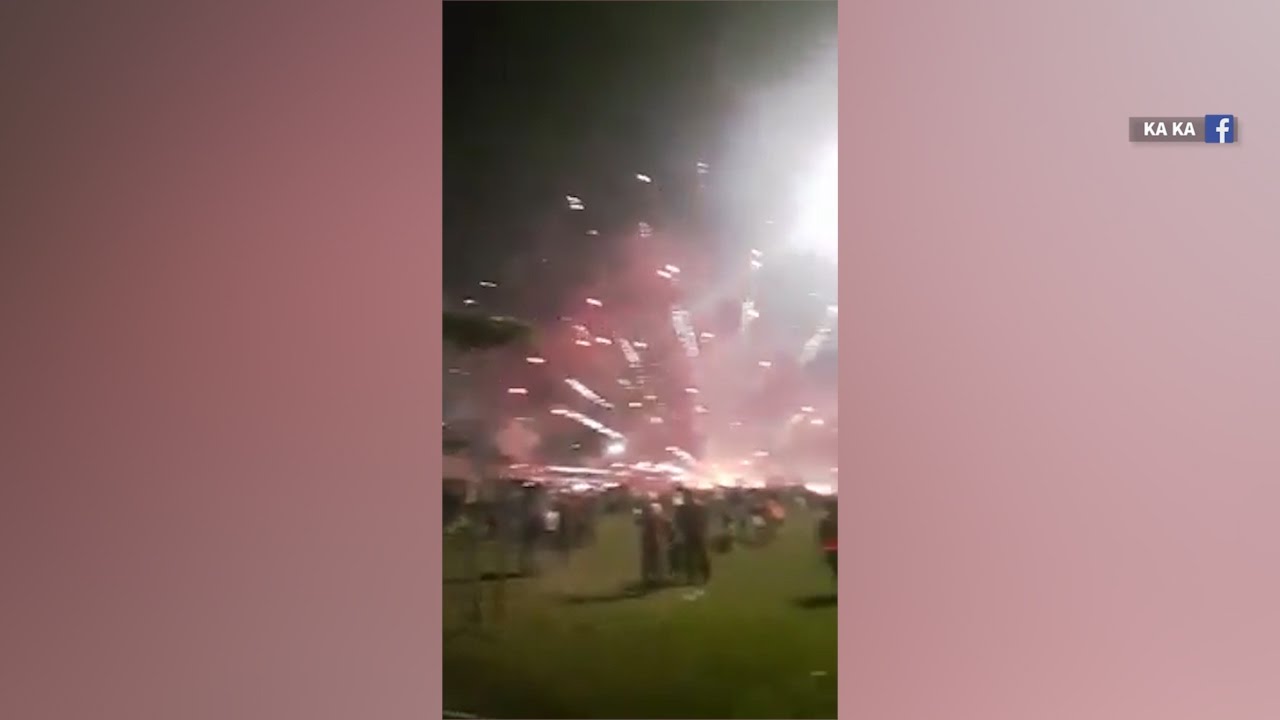 14 injured after fireworks display turns awry - YouTube