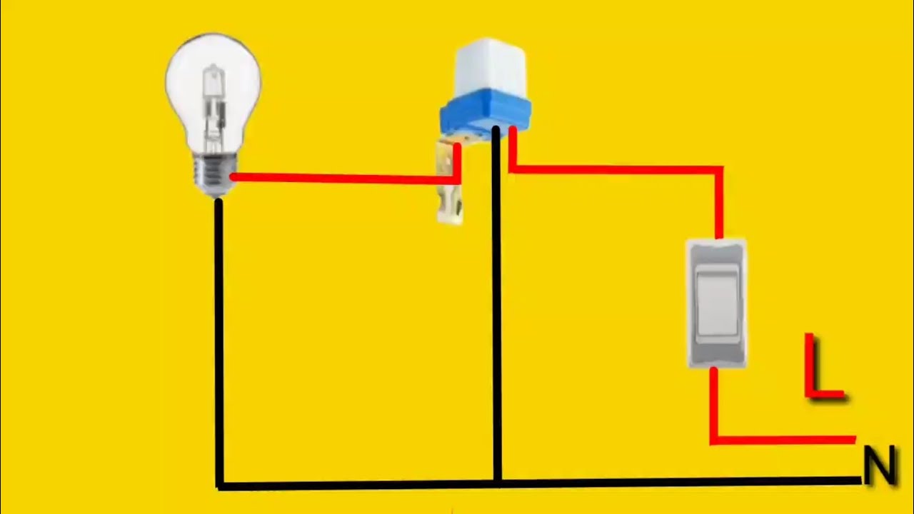 Photocell Sensor Installation ||photocell sensor wiring diagram ...