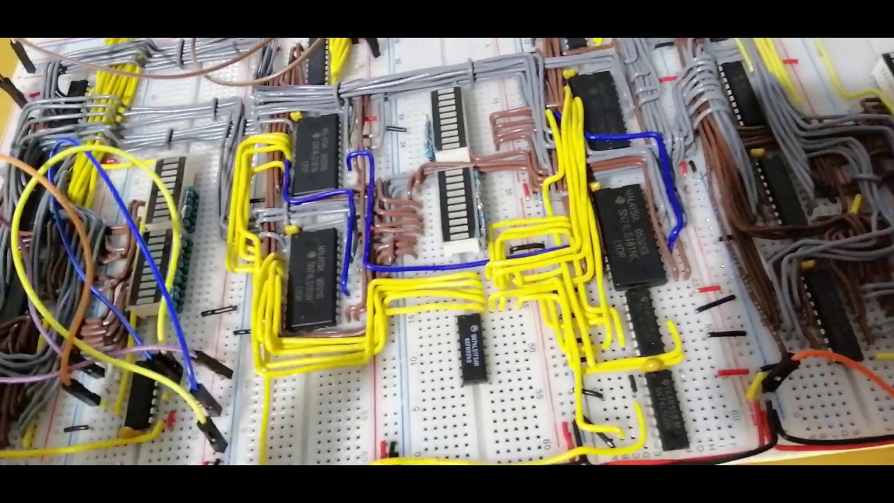 16bit Breadboard Computer, Registers and ALU Part 3 - YouTube