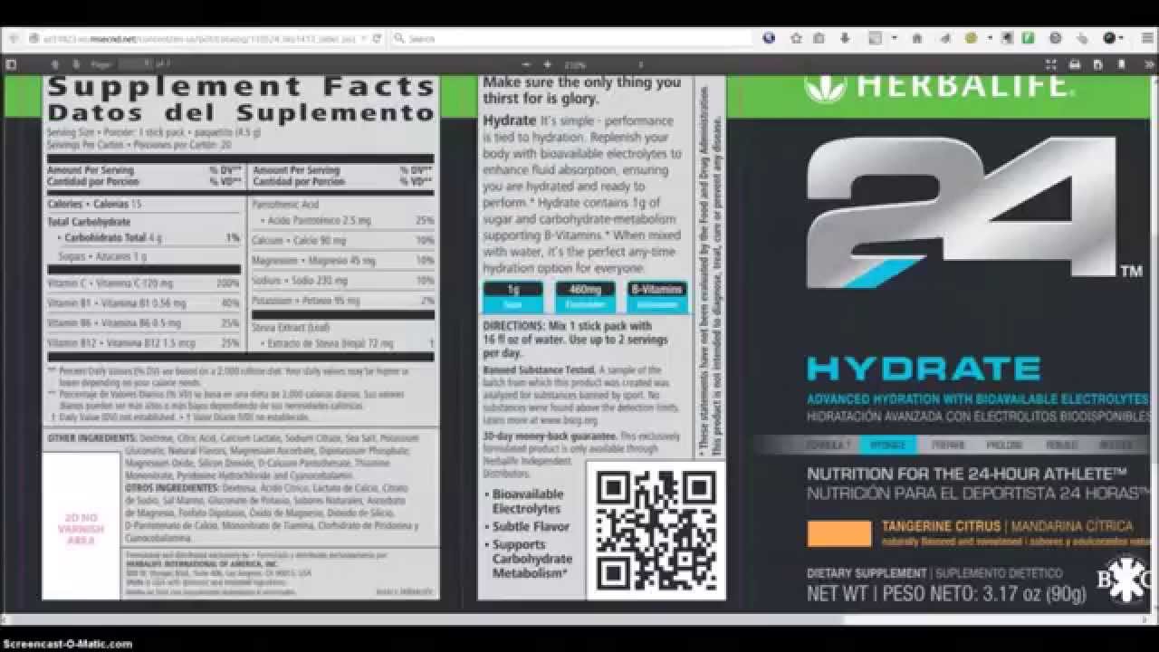 Herbalife24 Hydrate Review With Bill W - Herbalife Distributor Reviews ...