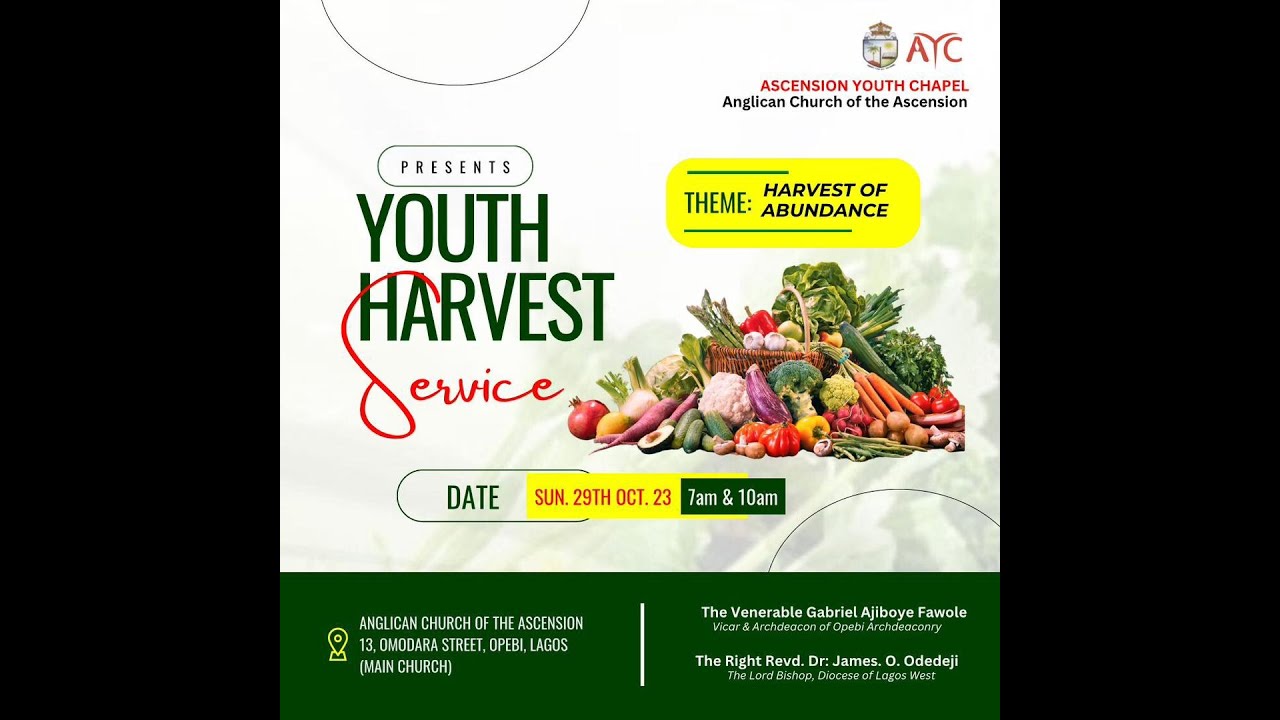 ACA Sunday Service | Youth Harvest | 10am - YouTube
