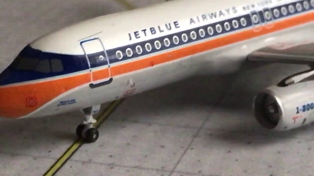 Aeroclassic JetBlue Airways retro A320 - YouTube