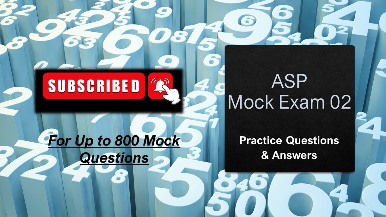 Part 2 | ASP Exam Questions | ASP Mock Exam - YouTube