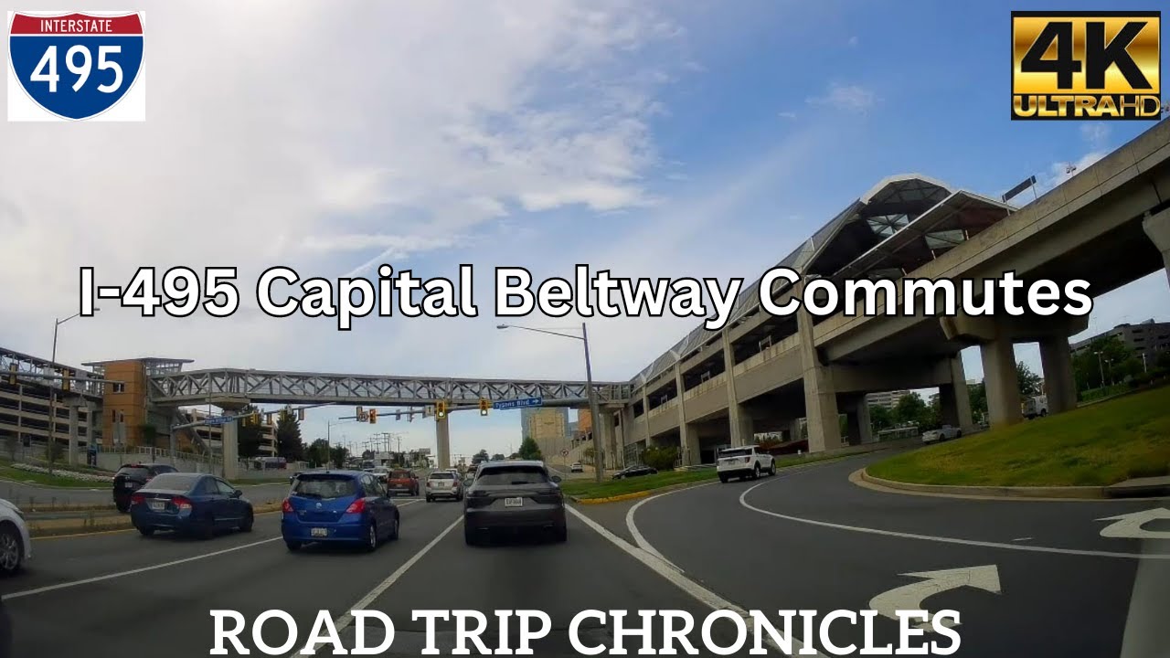 I-495 Capital Beltway Commutes - Late August Morning - YouTube