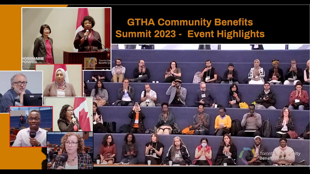 GTHA Community Benefits Summit 2023 - Event Highlights - YouTube