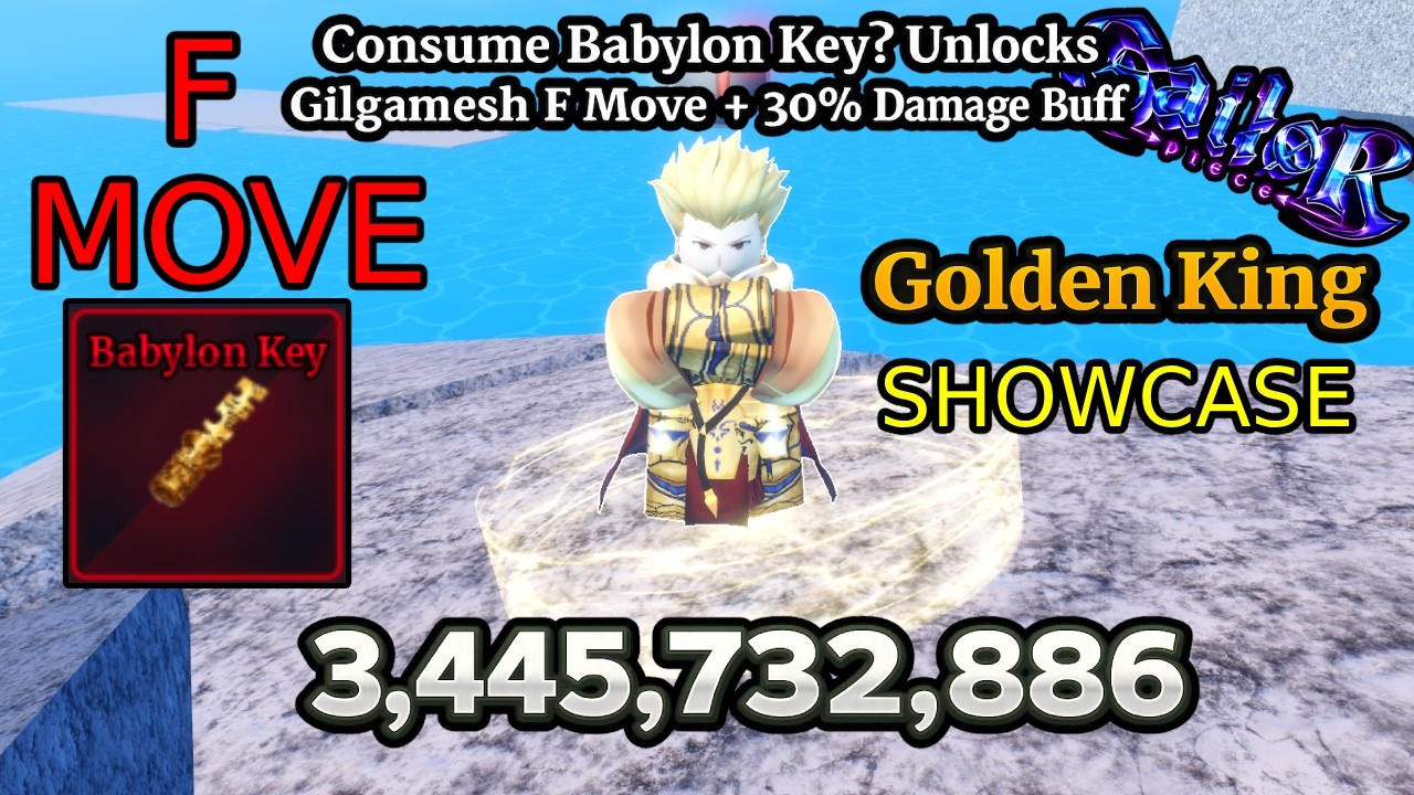 How To Unlock Gilgamesh F Move In Sailor Piece | Guide And ShowCase ...