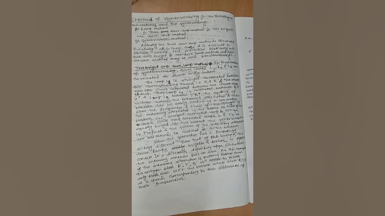 Methods of Synchronization by Three lamp methods. - YouTube