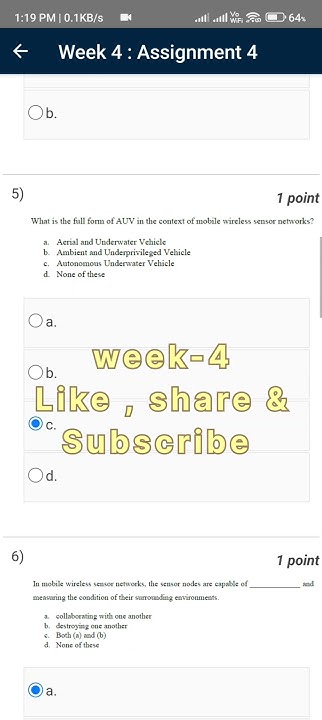 NPTEL Introduction To Internet Of Things 2024 Week-4 quiz assignment answer #nptel #nptelanswers ...
