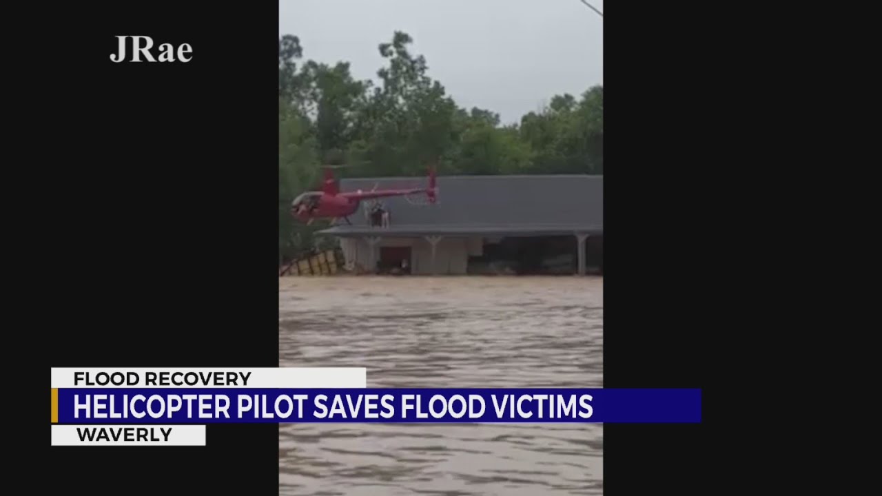 Alone In The Sky Pilot And Fiancée Save 17 In Waverly Floods Youtube