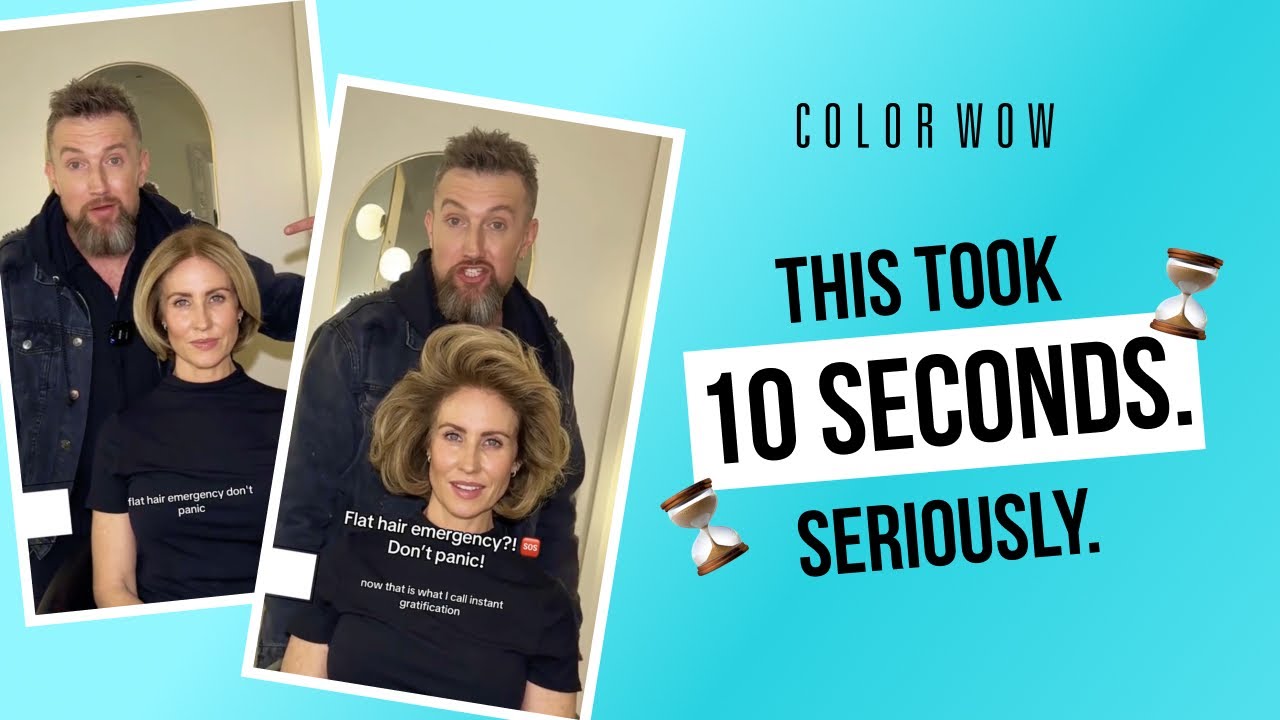Flat Hair Fix: How Stylist MRT Uses Style on Steroids by Color Wow for ...
