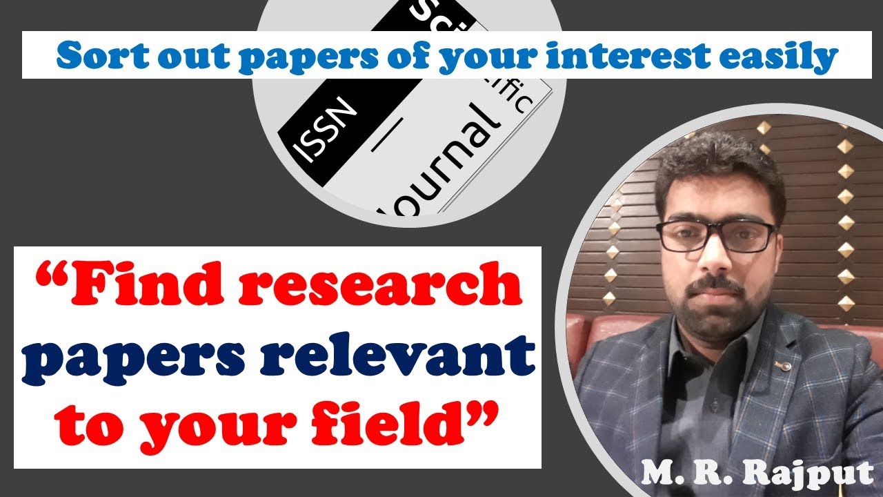 How to find research papers of your interest - YouTube