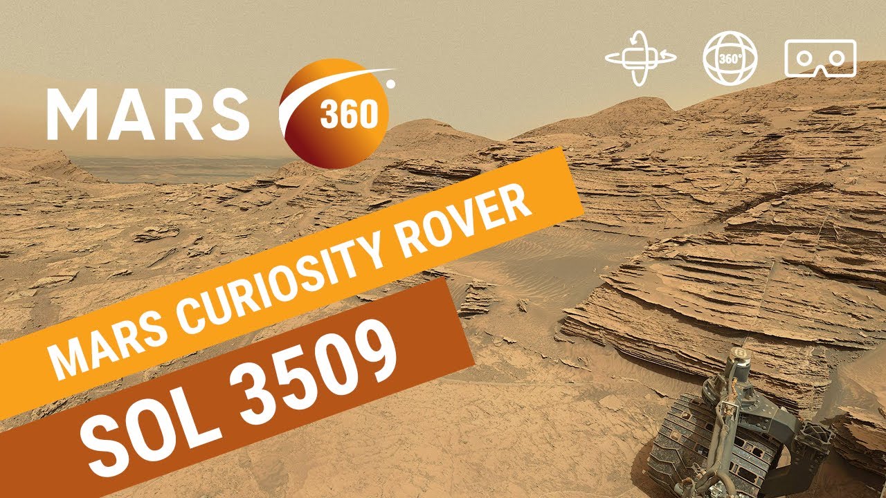 Mars 360: NASA's Mars Curiosity Rover - Sol 3509 (360video 8K) - YouTube
