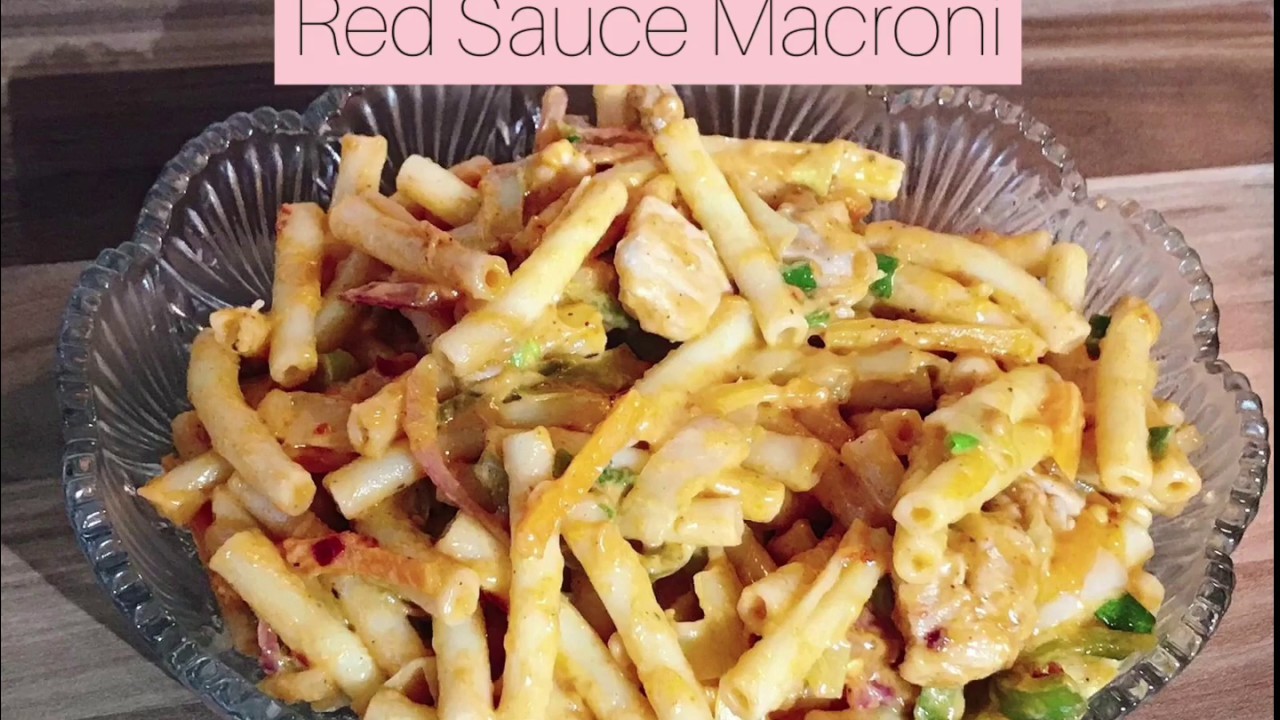 RED SAUCE MACRONI RECIPE - YouTube