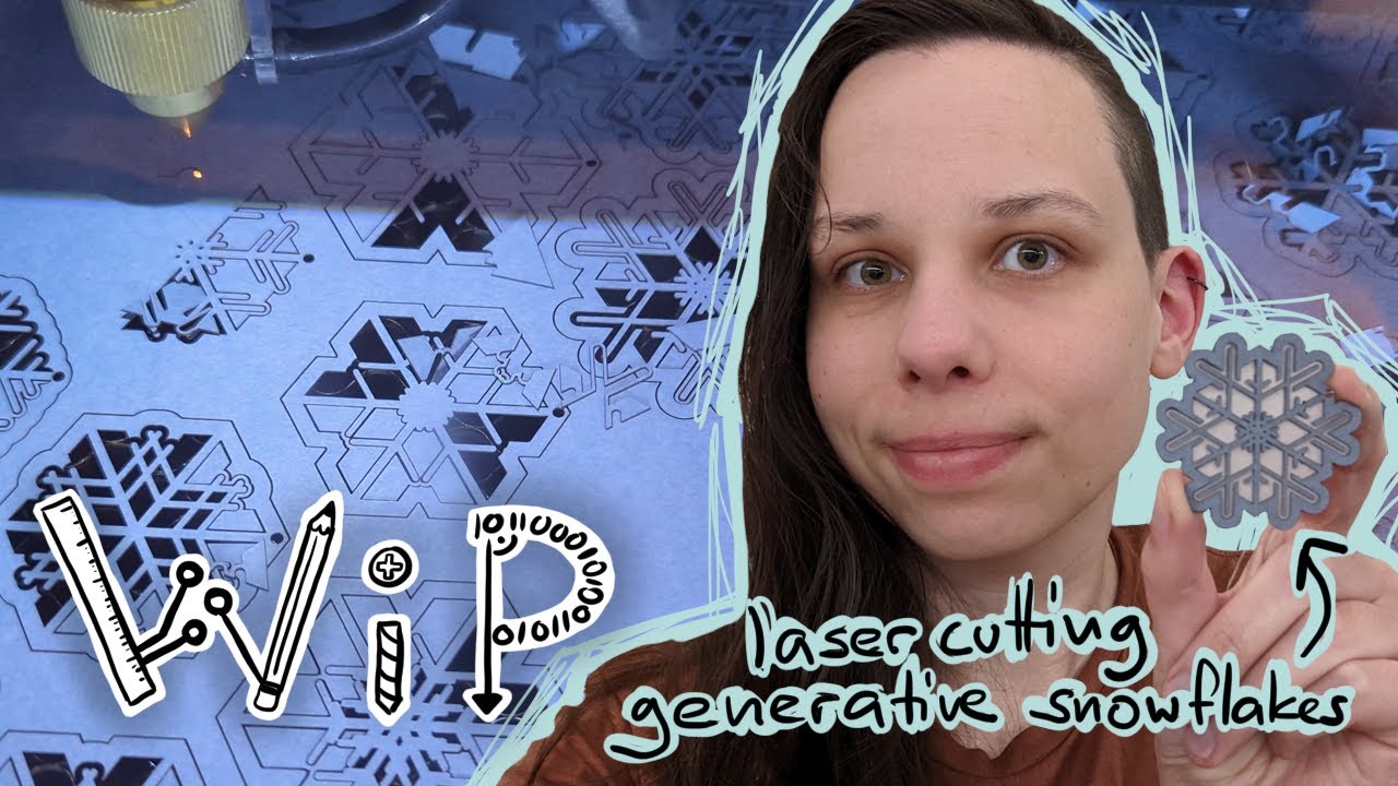 Lasercutting generative snowflakes! - WiP61 - YouTube