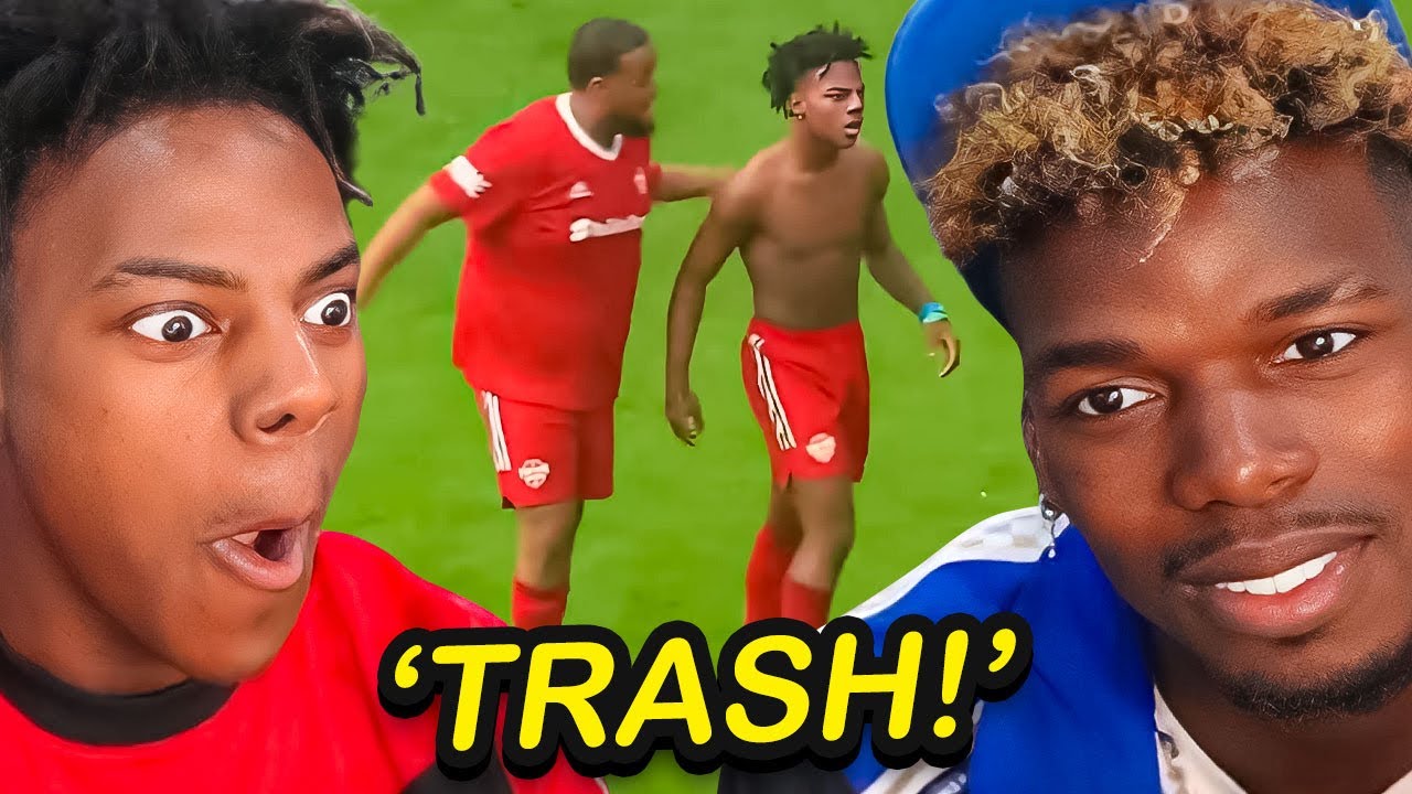 Paul Pogba Rates iShowSpeed's Football Highlights - YouTube