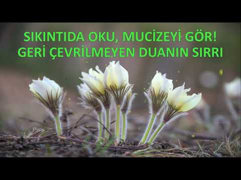 SIKINTIDA OKU, MUCİZEYİ GÖR GERİ ÇEVRİLMEYEN DUANIN SIRRI