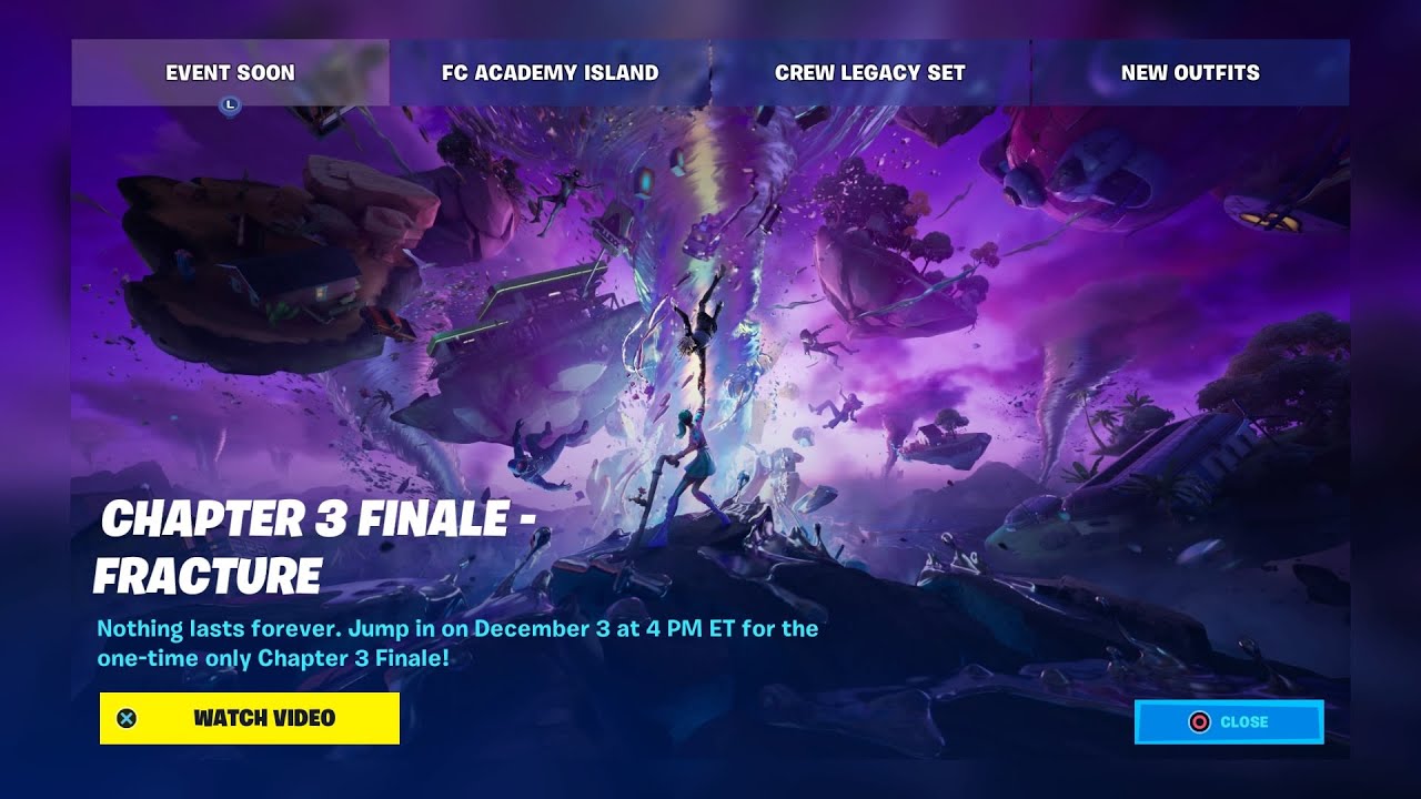 FORTNITE CHAPTER 3 FINALE - FRACTURE TRAILER - YouTube