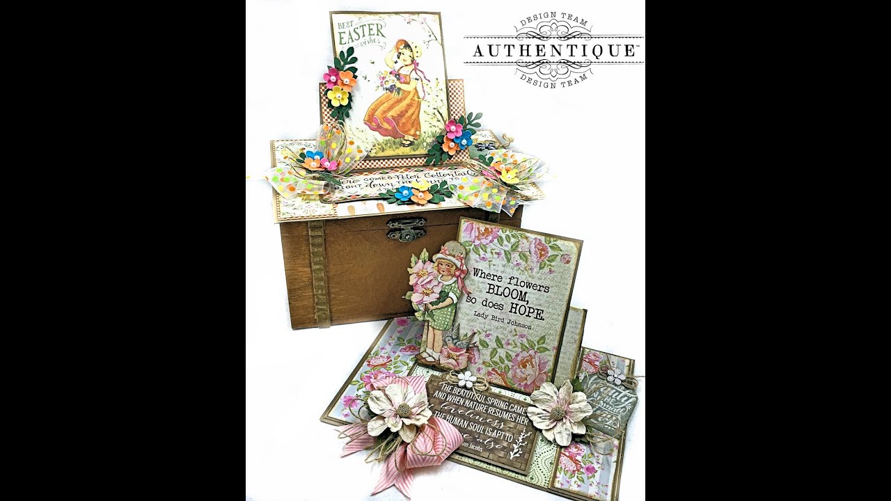 Center Step Easel Card Tutorial and Project Share with Authentique Jubilee Collection Kit - YouTube