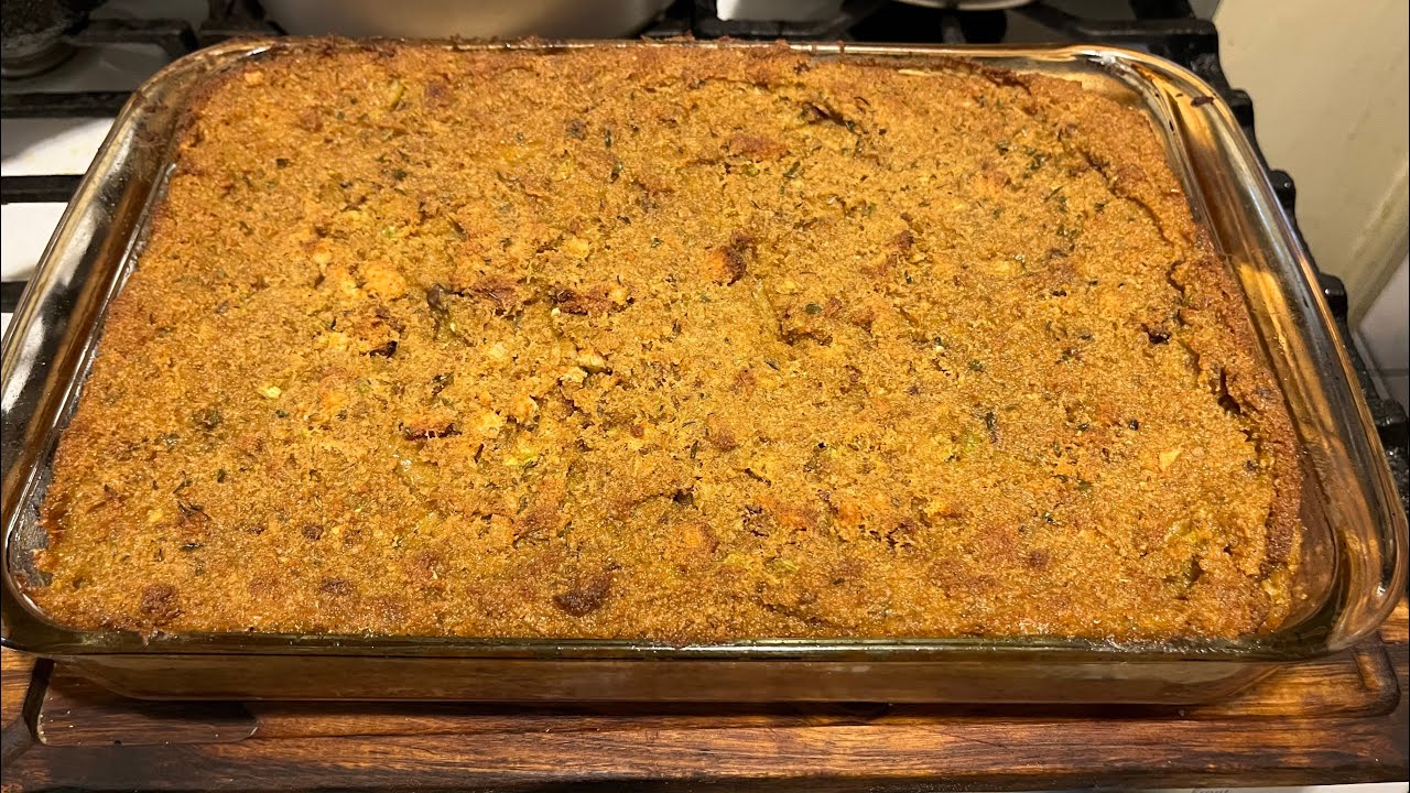 Southern Style Homemade Dressing Made With Homemade Cornbread From ...