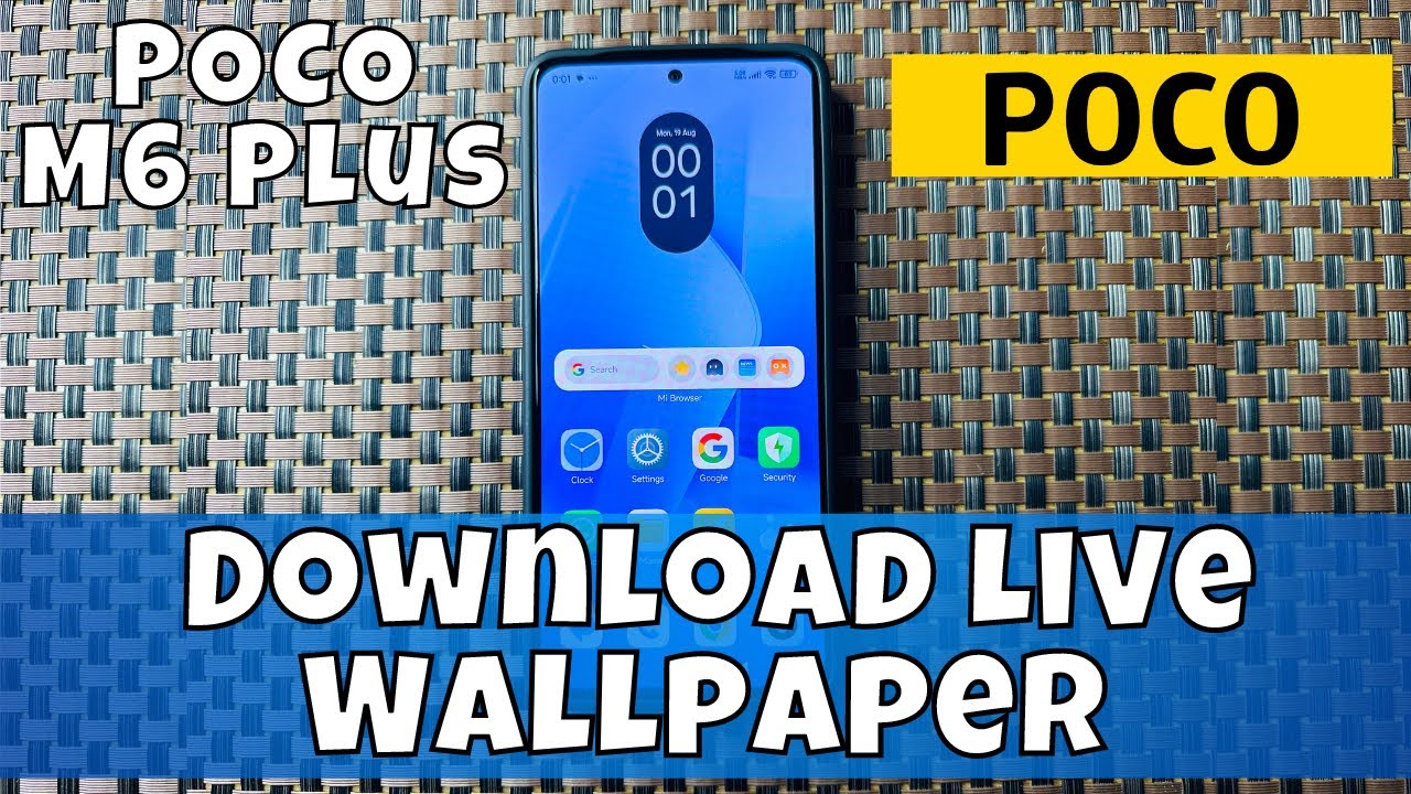 How to Download Live Wallpaper on POCO M6 Plus | Install Magic Fluids ...