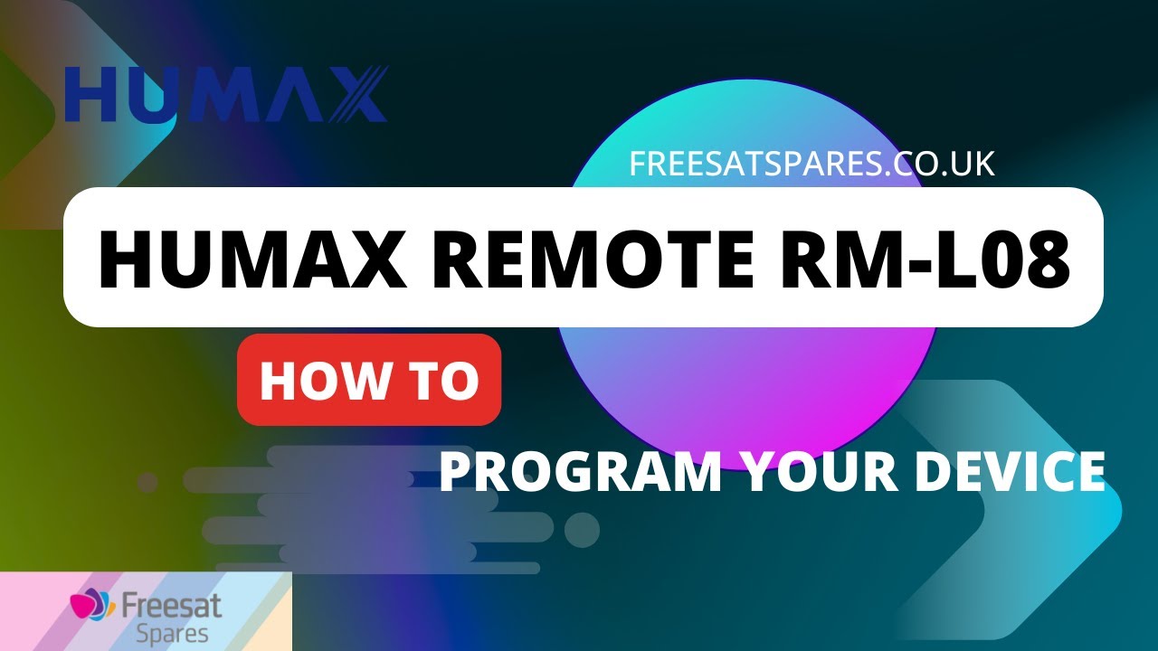 How To... Program Your Humax RML08 REMOTE To control your TV Functions ...