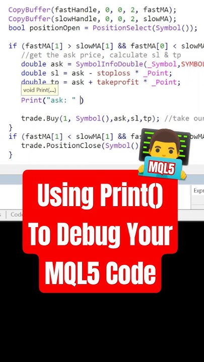 Debug MQL5 Code With Print() Function! #algotrading #tradingbot #stockmarket - YouTube