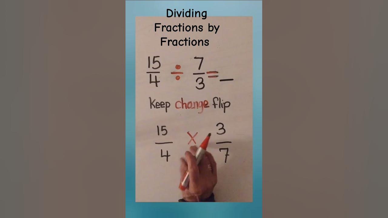 Dividing Fractions by Fractions # tips #keep, change, and flip#shots ...