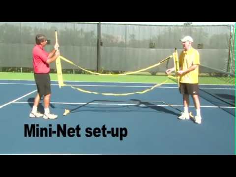 How to Set up a Portable Tennis Net - YouTube