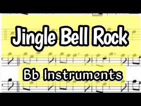 JINGLE BELL ROCK Bb Instruments Sheet Music Backing Track Play Along ...