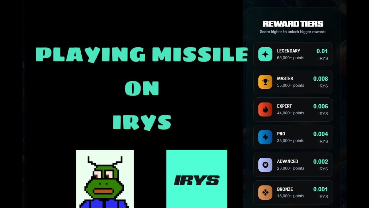 Playing missile on irys (First Programmable Datachain) - YouTube