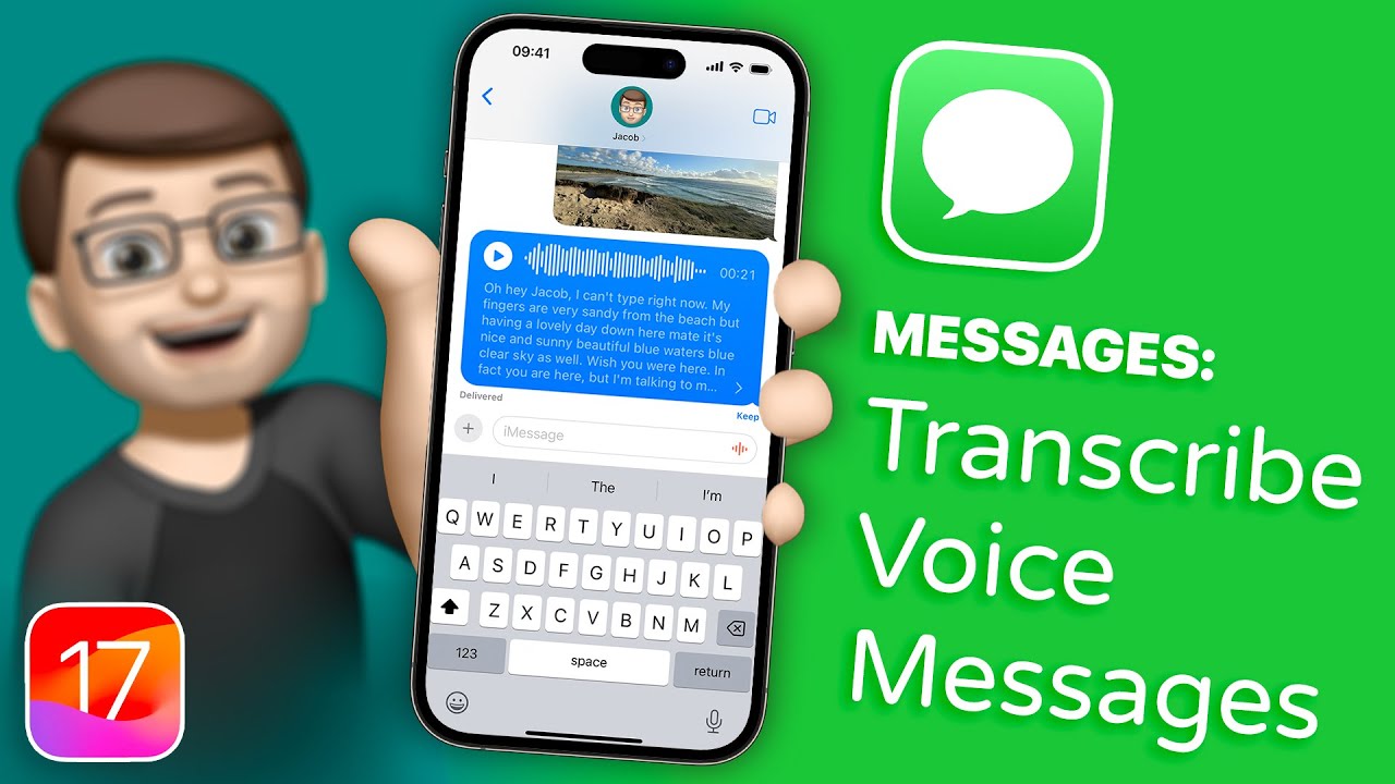 How to Automatically get Voice Messages Transcribed in iOS 17 - YouTube