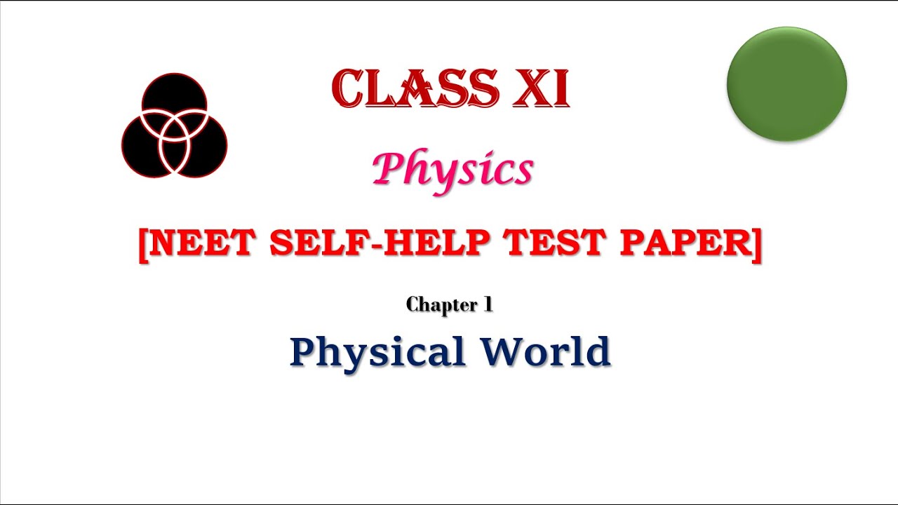 Physical World (Chapter 1, Class XI Physics) - YouTube