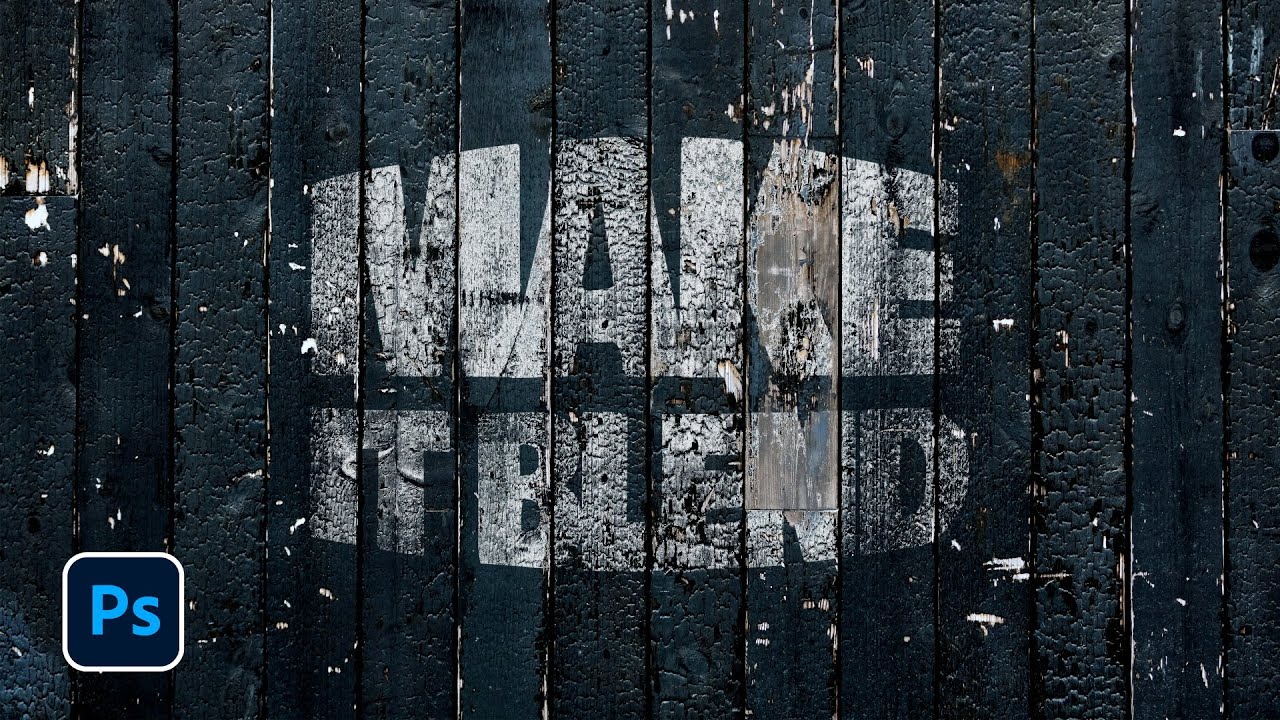 How To Blend Text In Photoshop - YouTube