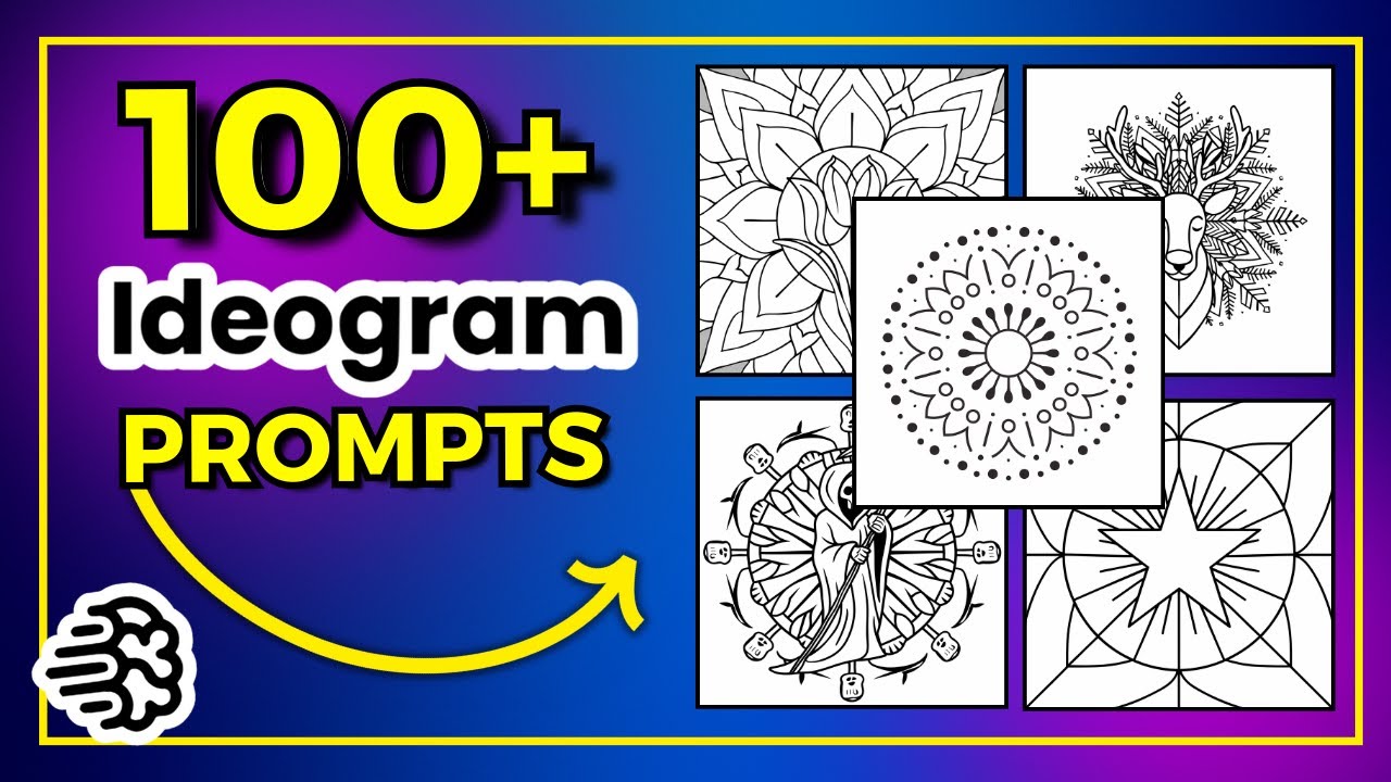 100 FREE Ideogram Mandala Prompts - YouTube