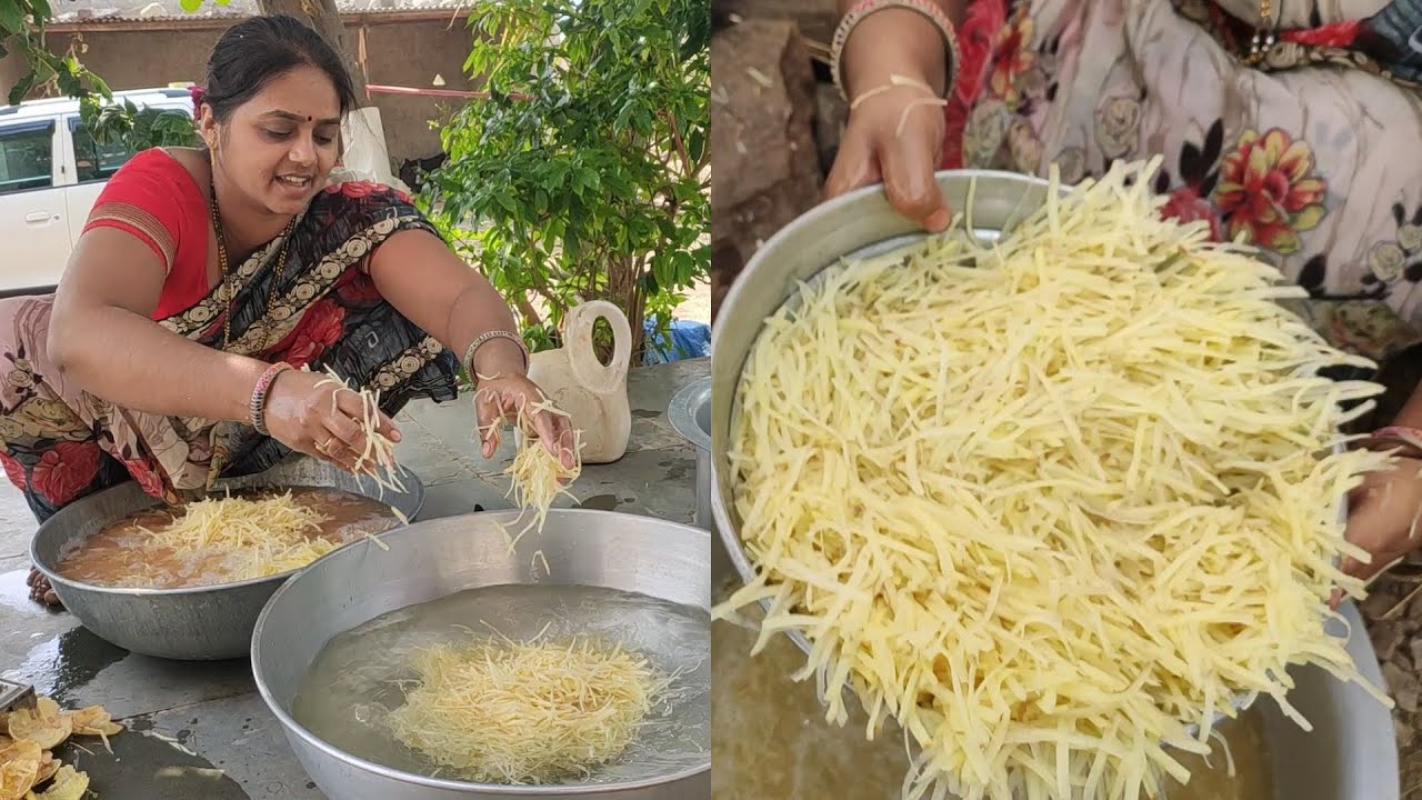 असा पांढराशुभ्र,लांबसडक बटाट्याचा किस या टिप्स वापरून कराल तर दुप्पट ...