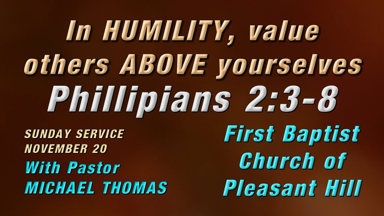 In Humility, value others ABOVE yourselves - YouTube