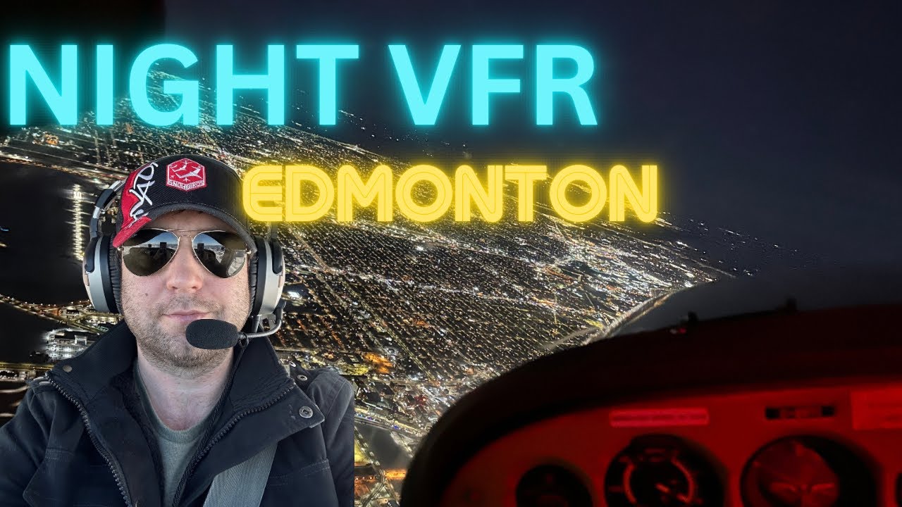 Flying over Edmonton - A PERFECT night VFR city tour - YouTube