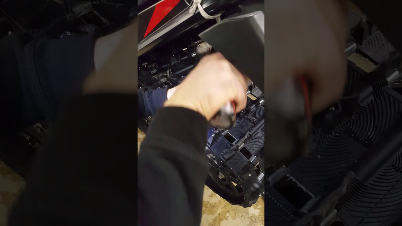 Grip studs for snowmobiles - YouTube